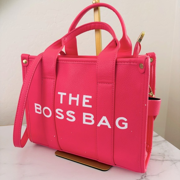 Bags | The Boss Bag Hot Pink Handbag And Crossbody | Poshmark